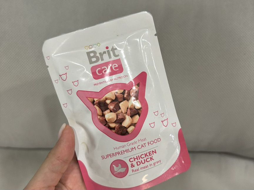 Brit Care Пауч д/кошек Курица и утка 80г