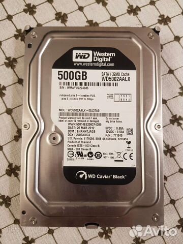 Жёсткий диск WD5002aalx 500 гб купить в Москве | Электроника | Авито