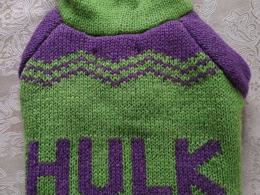 Свитер для домашнего питомца Marvel Hulk, XS