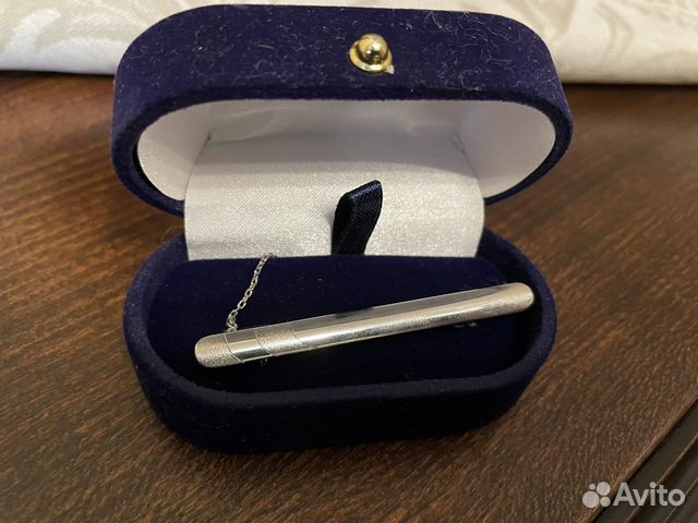 Зажим для галстука серебро купить в Москве | Личные вещи | Авито