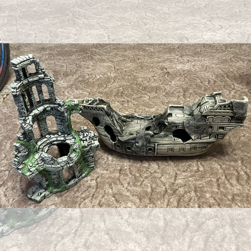 Декорации в аквариум