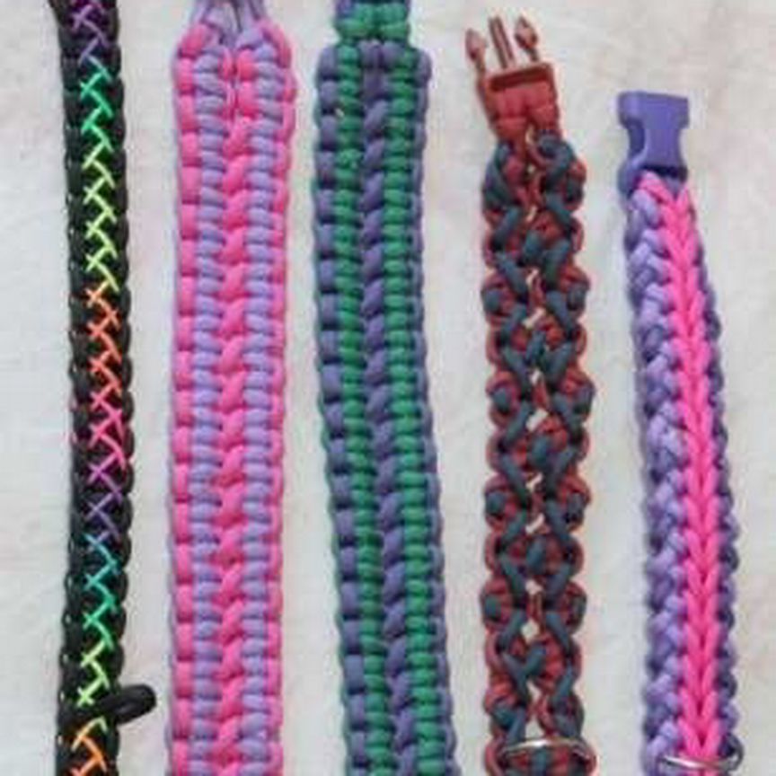 Оригинальные ошейники handmade из паракорда