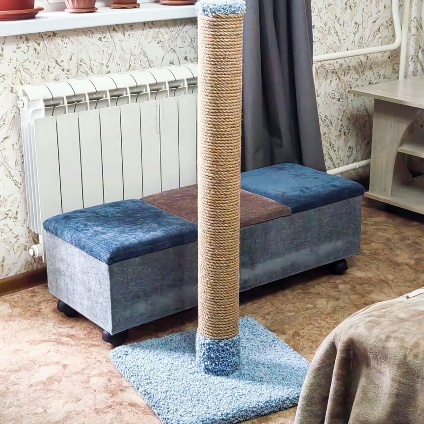 Когтеточка цвет голубой