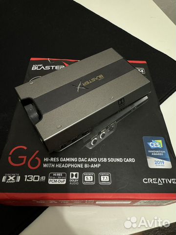 Звуковая карта creative sound blaster G6 купить в Колпино | Электроника ...