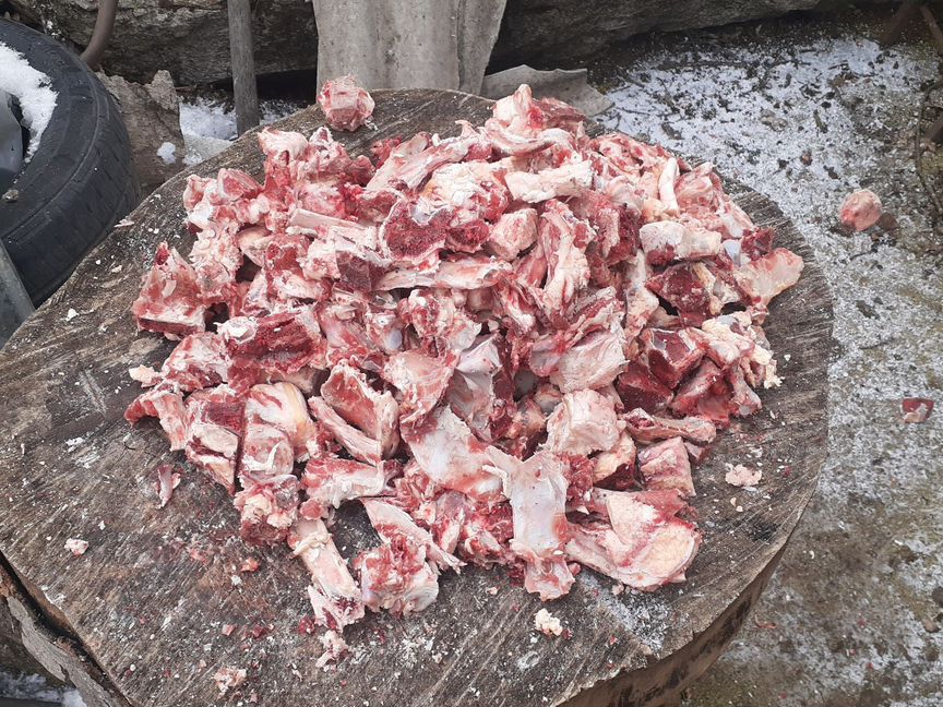 Кости для собак рубленые