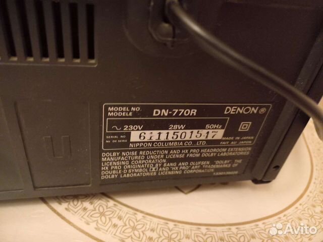 Кассетная дека denon dn 770 r купить в Ижевске | Электроника | Авито