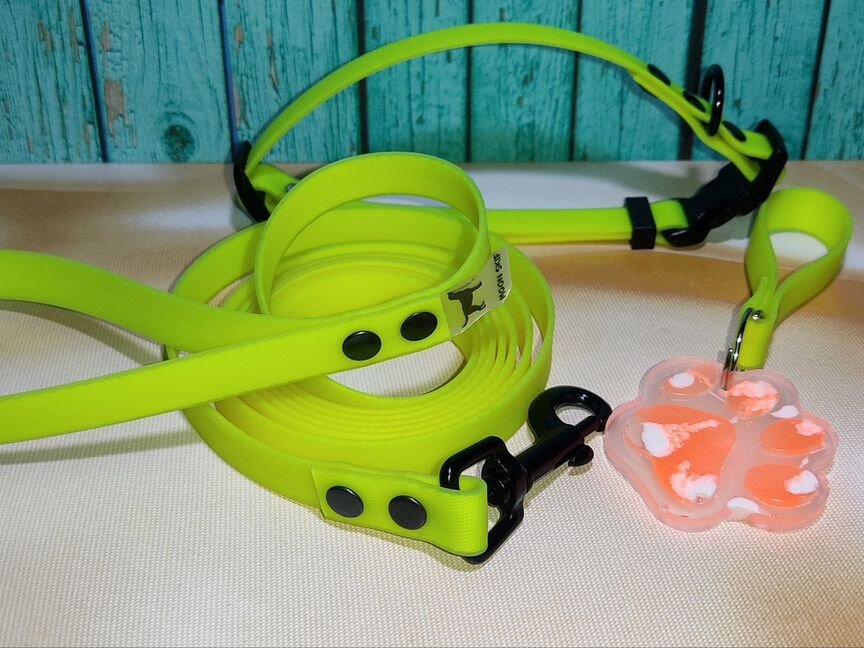 Ошейник, Поводок из биотана ручной работы