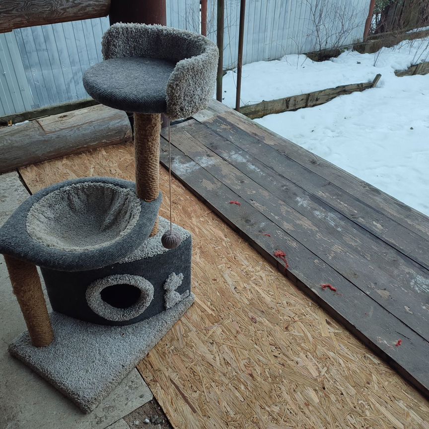 Дом для кота - 3-х этажный- когтеточка