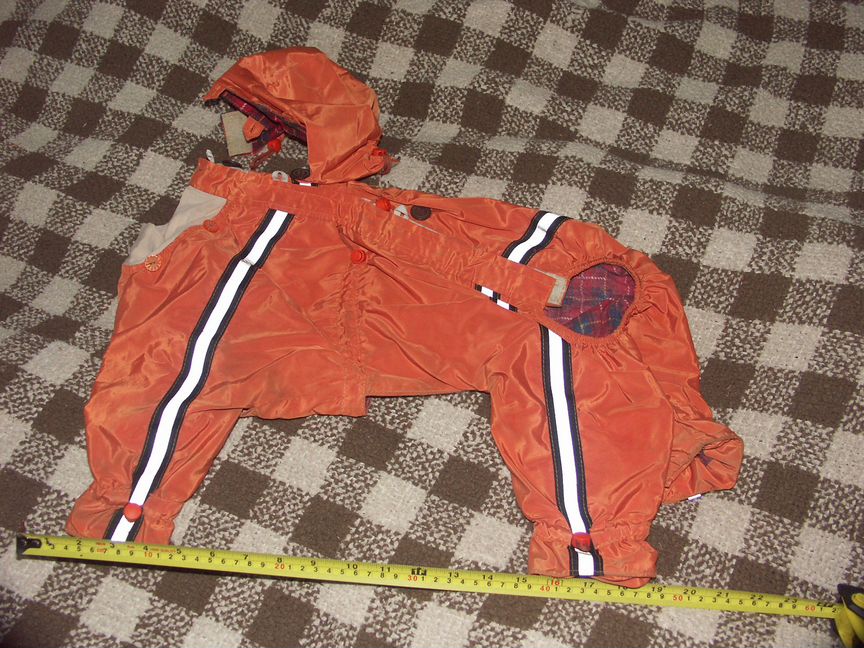 Комбинезон для собачки водоветрозащитный светоотр