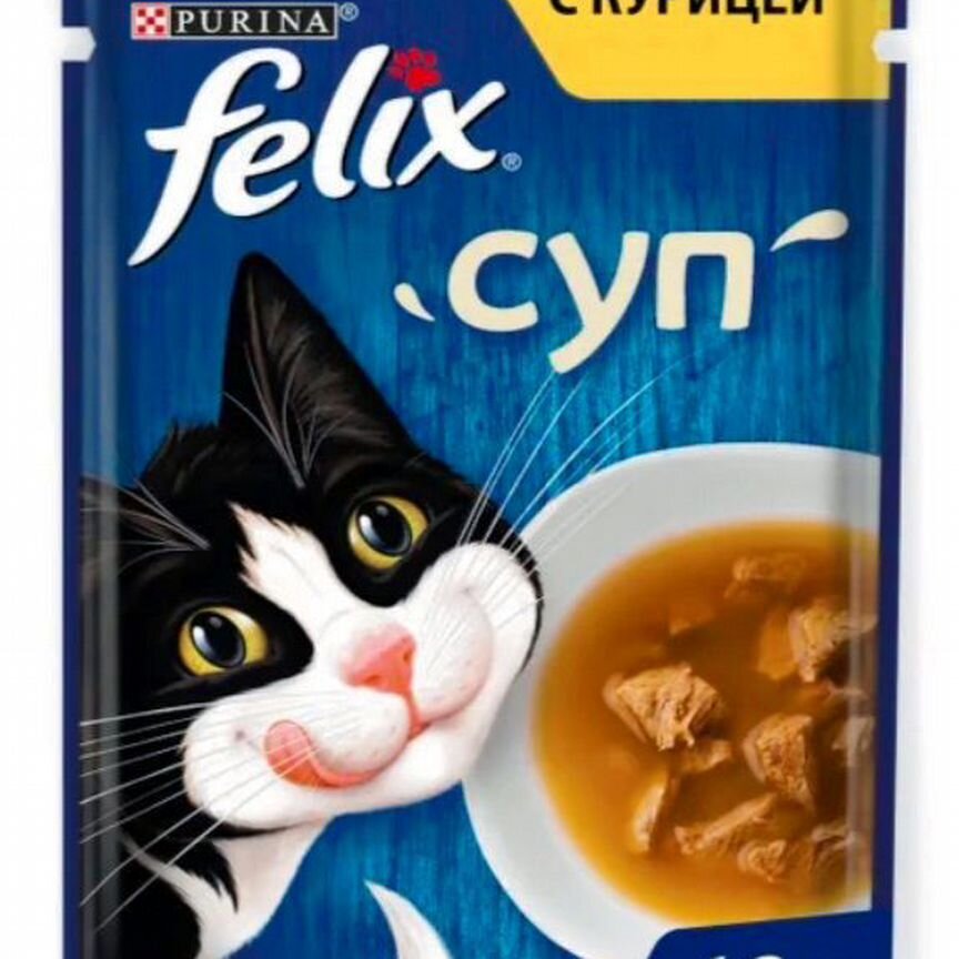 Корм для кошек феликс суп 24шт