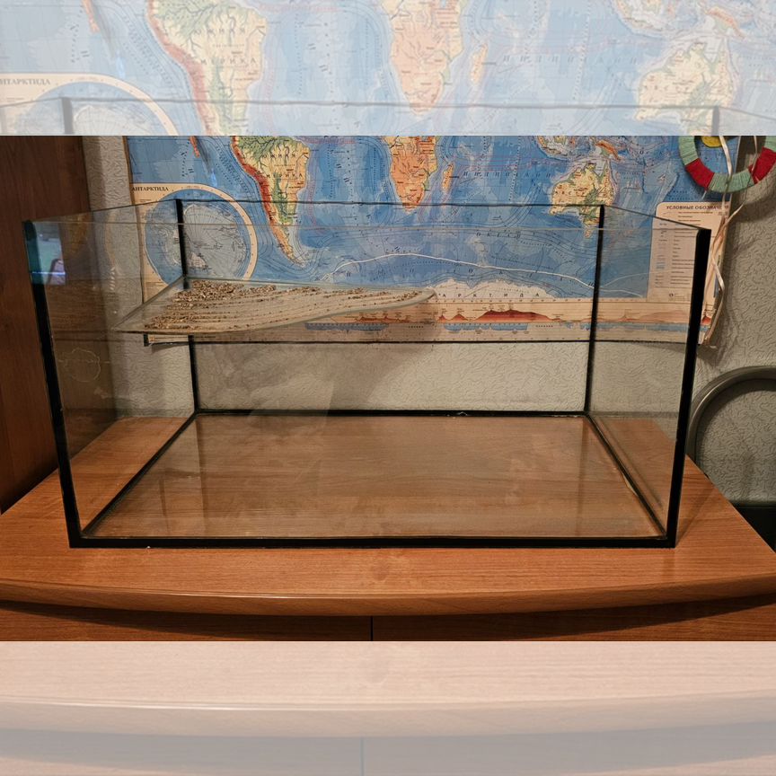 Аквариум для красноухой черепахи 80 литров