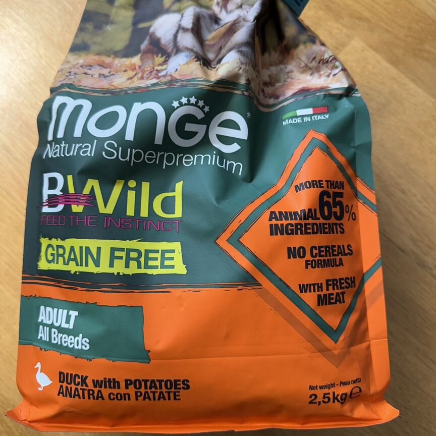 Корм для собак monge BWild