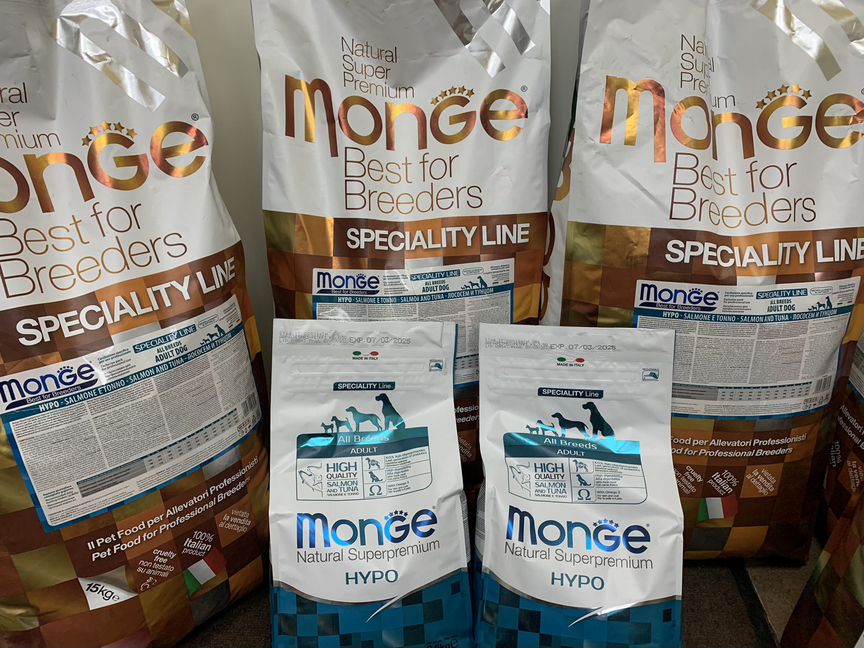 Корм для собак monge hypo 15 кг