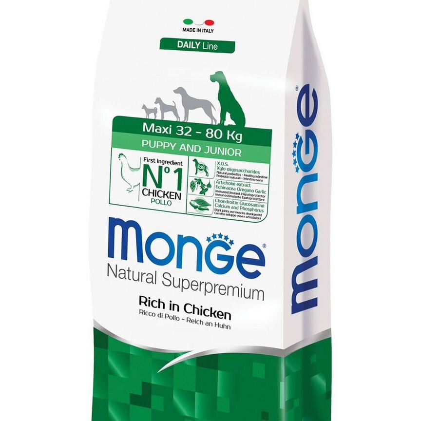 Корм для собак Monge для щенков крупных пород