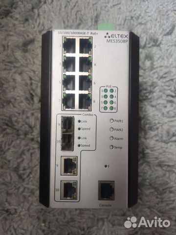 Промышленный коммутатор eltex mes3508p (poe) купить в Москве | Электроника | Авито