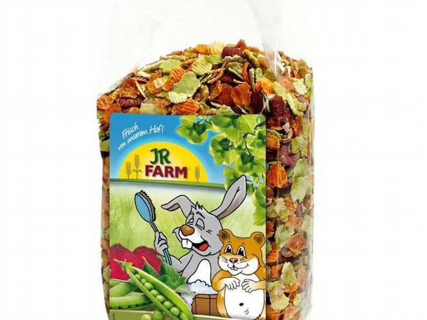 JR Farm Лакомство Овощные хлопья 600 г
