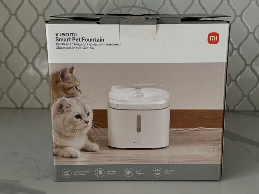Фонтан поилка для кошек xiaomi SMART pet fountain