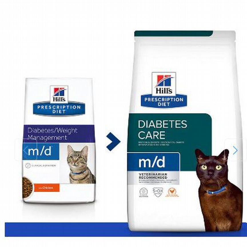 Корм для кошек Hill's Diet m/d Diabetes 1.5 кг