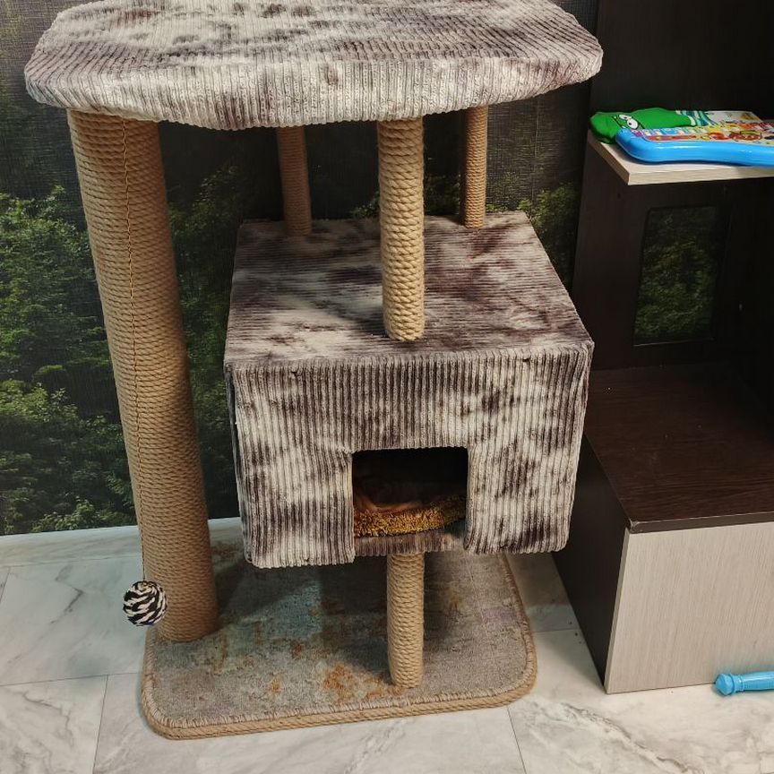 Когтеточка домик для кошки