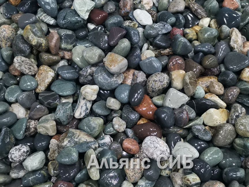 Галька речная мытая 20-40 мм