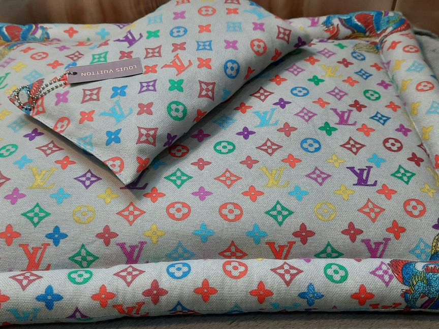 Лежанка матрасик для собак Louis Vuitton
