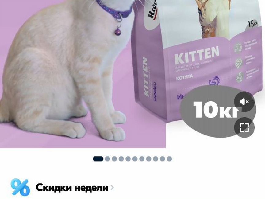 Корм для котят Карми