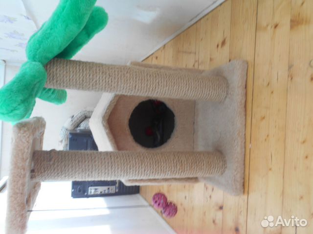 Домик для кошки с когтеточкой купить в Москве | Животные и зоотовары ...