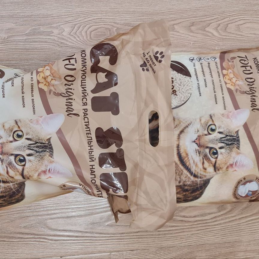 Catstep Tofu комкующийся наполнитель,21 литр,9.6кг