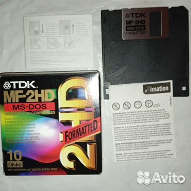 Дискеты TDK MF-2HD MS-DOS купить в Москве | Электроника | Авито