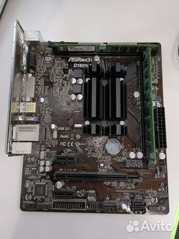 Материнская плата ASRock D1800M купить в Санкт-Петербурге | Электроника ...