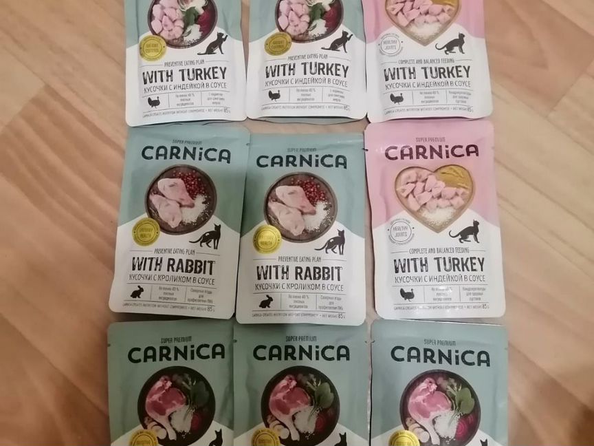 Влажный корм Carnica