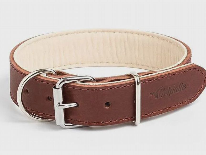 Ошейник для собак кожаный gripalle Гросс 25-40см