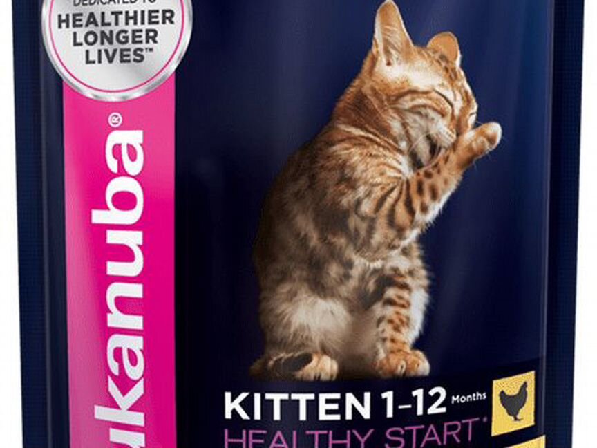 Eukanuba паучи для котят с курицей в соусе