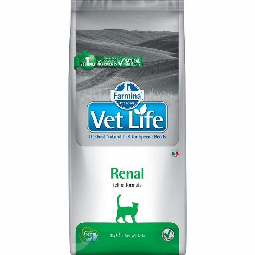 Корм для кошек Farmina Vet Life Renal 2 кг