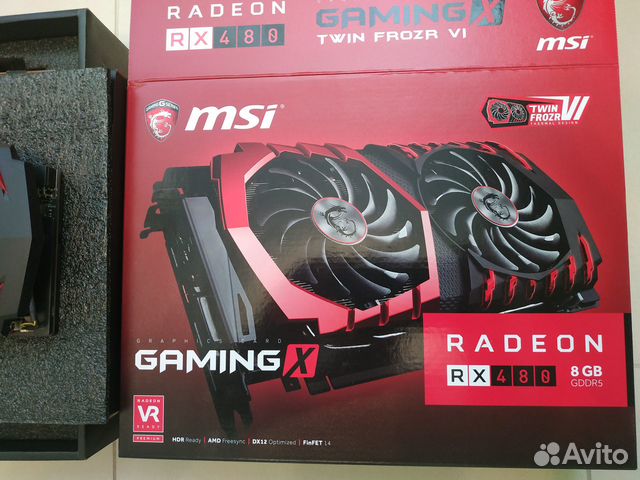 MSI Radeon RX 480 gaming X 8G купить в Москве | Электроника | Авито