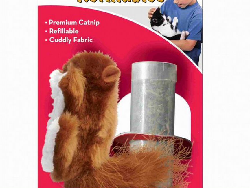 Kong игрушка для кошек "Белка", с капсул