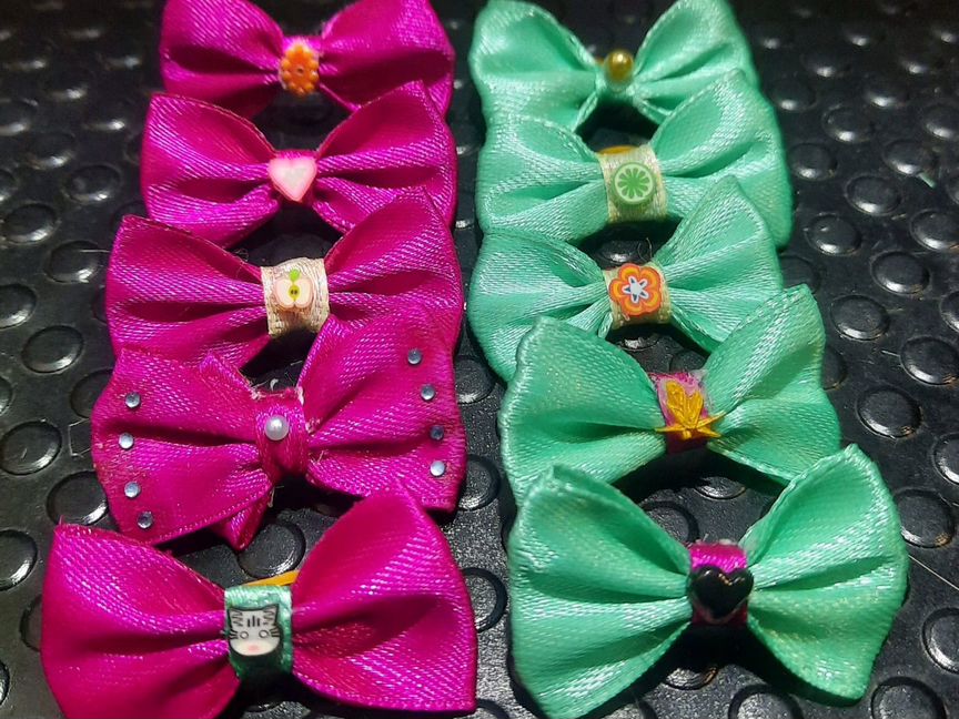 Бантики для собак 5шт, резинки для собак, для хвос