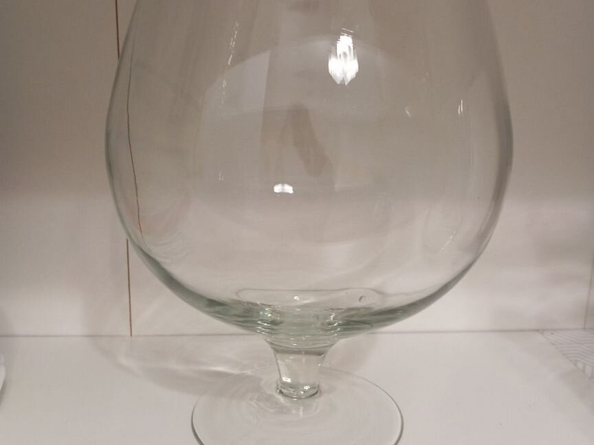 Аквариум в виде бокала