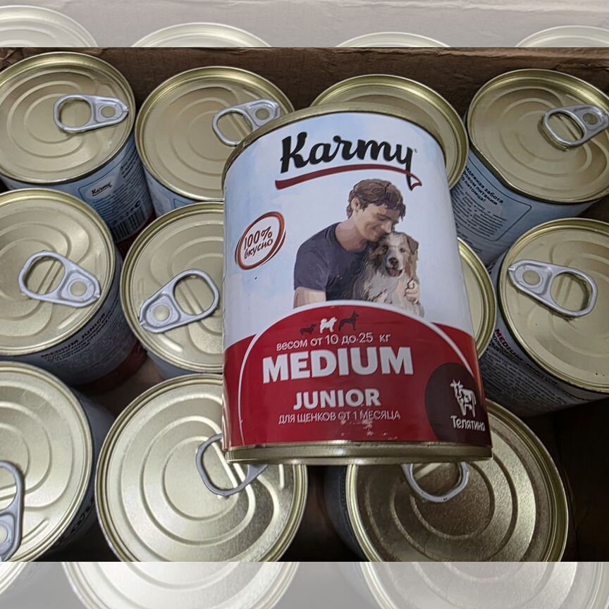Karmy medium Junior корм для щенков средних пород
