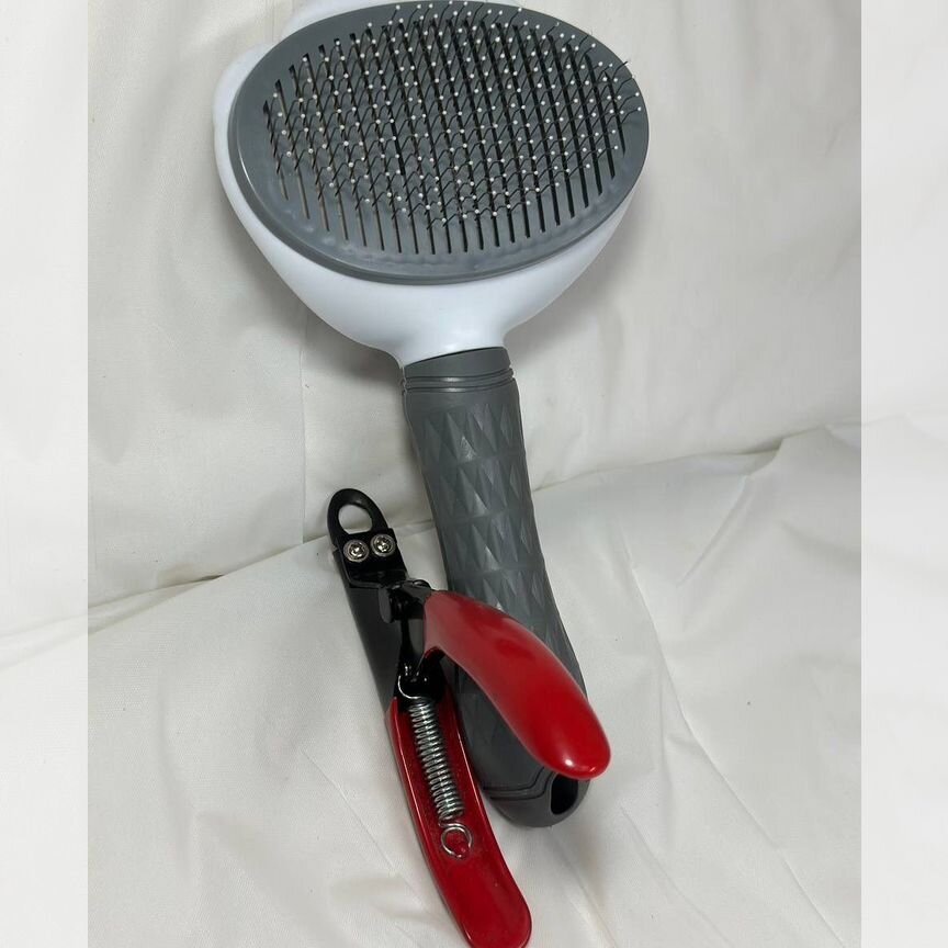 Комплект пуходерка когтерезка шлейка поводок