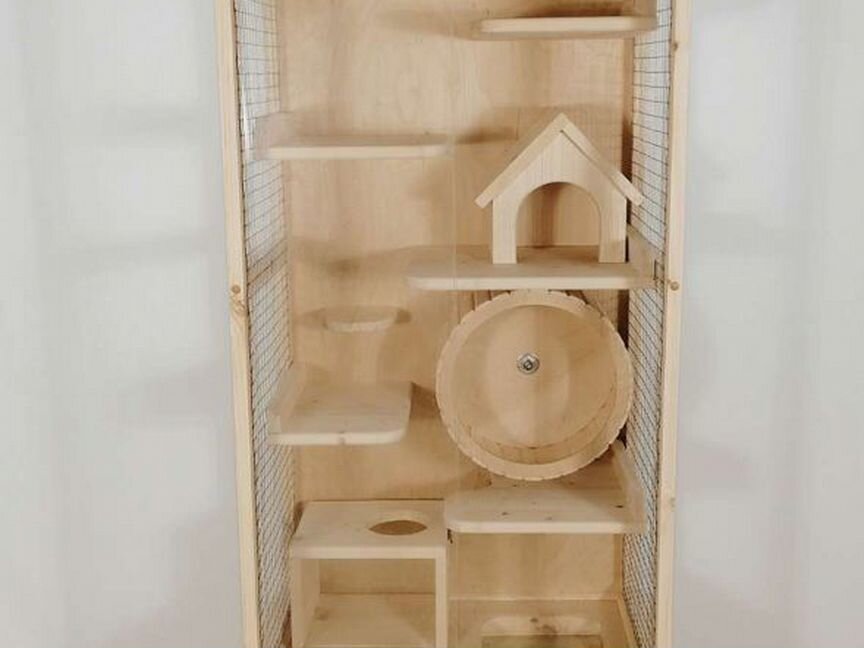 Клетка-витрина для шиншилл, дегу, бурундука, белки