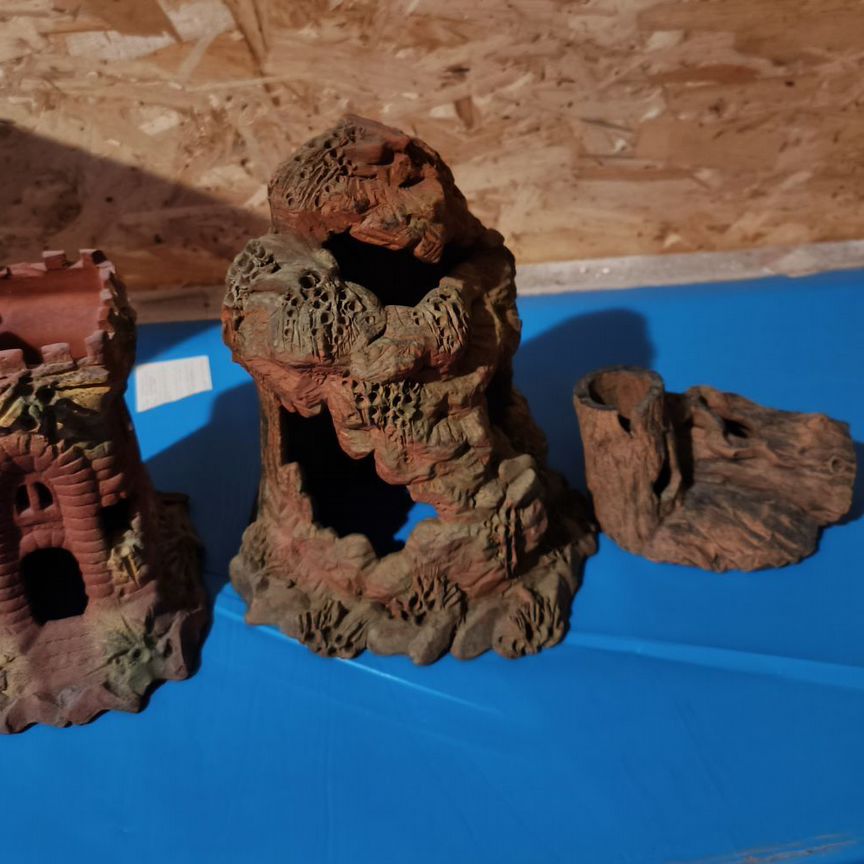 Декорации для аквариума бу