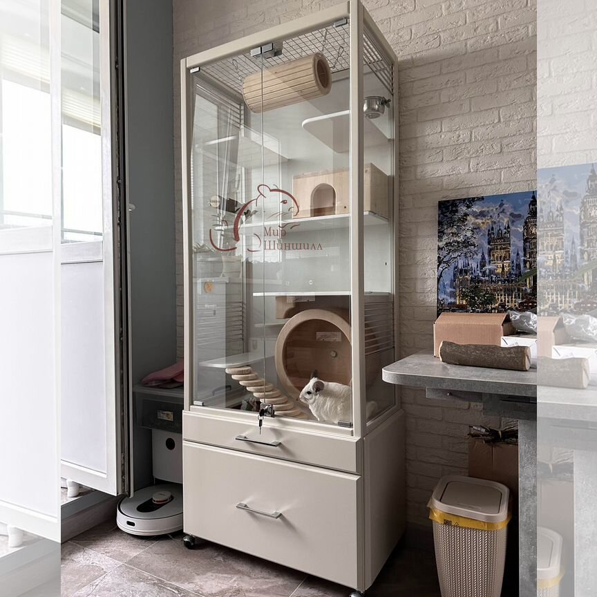 Витрина для шиншилл,дегу "Жасмин-2"