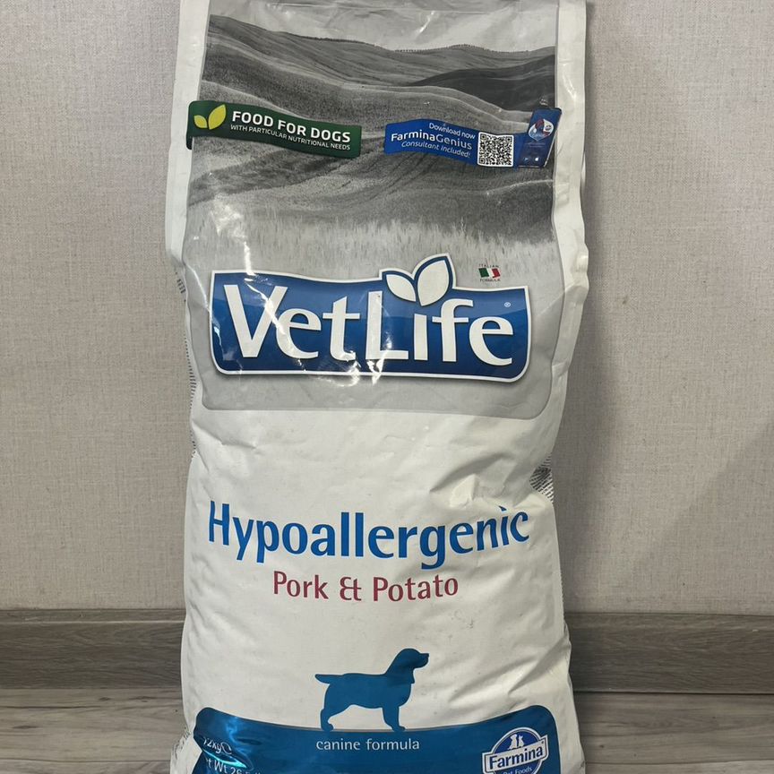 Корм для собак Vetlife Hypoallergenic