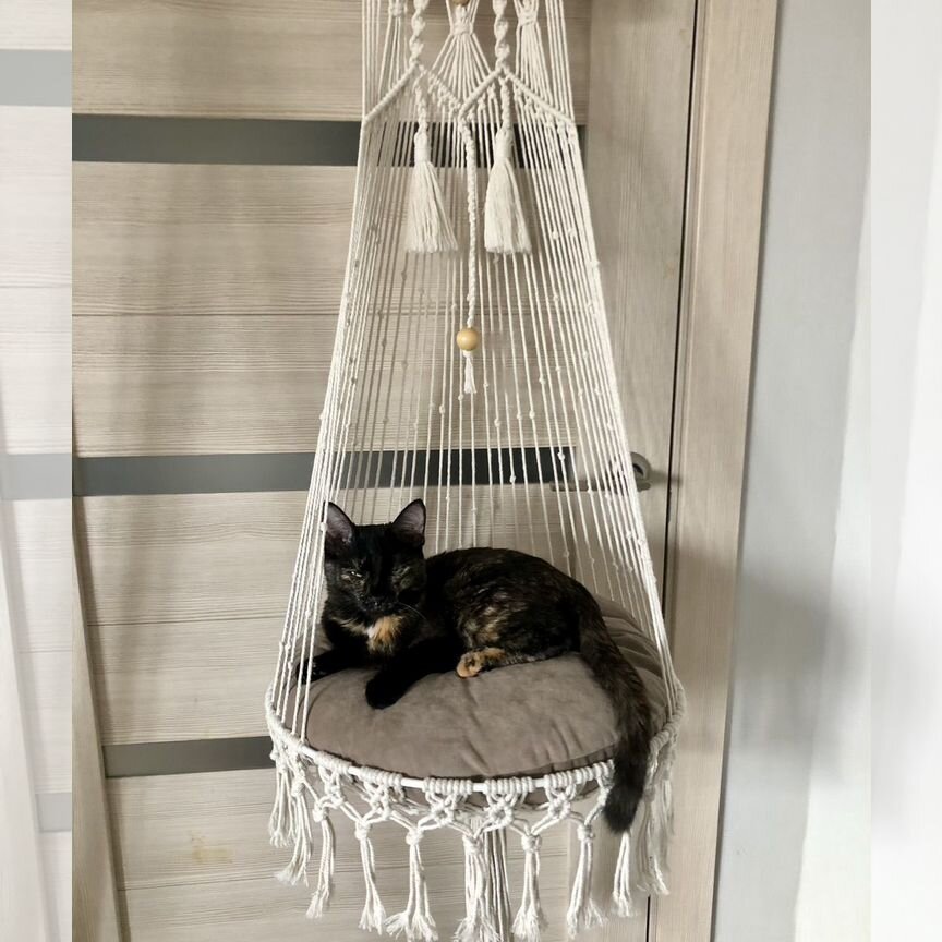 Гамак для кошки макраме