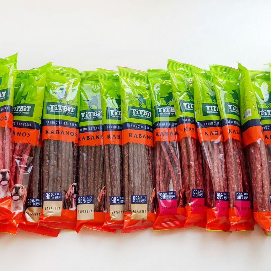 Titbit колбаски Кабанос для собак