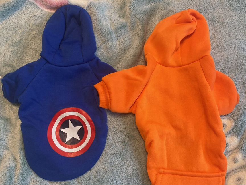 Тикотажные толстовки доя собак