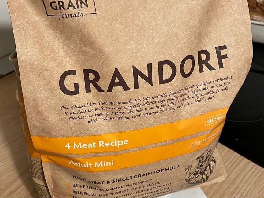 Сухой корм для собак Grandorf 4 мяса и бурый рис