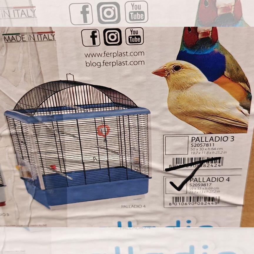 Клетка Ferplast palladio 4