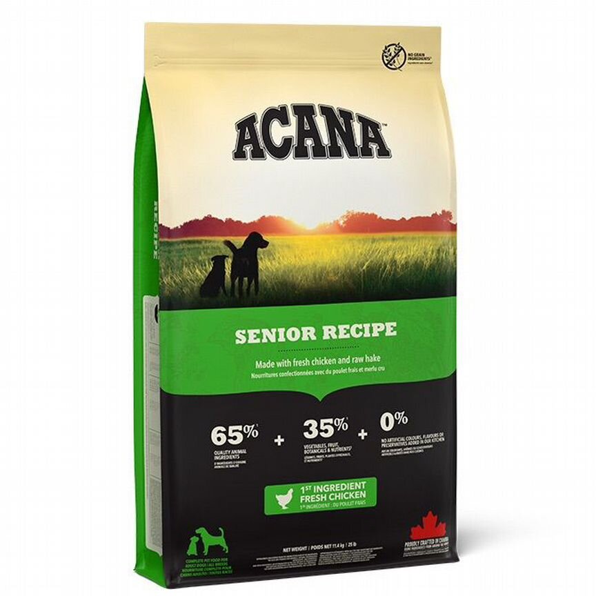 Сухой корм Acana Senior для собак 2 кг и 11,4 кг